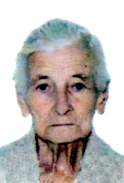 Informo o falecimento de: MARIA BERGAMIN MOSNA