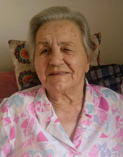 Informo o falecimento de: OLGA JÚLIA JACOB VALENTE