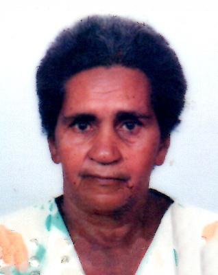 Informo o falecimento de: MARIA AUGUSTA