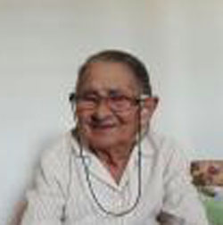 Informo o falecimento de: SEBASTIANA MARIA DA CONCEIÇÃO