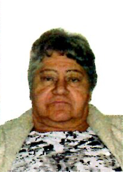 Informo o falecimento de: ANTONIA JOSEFA DA SILVA